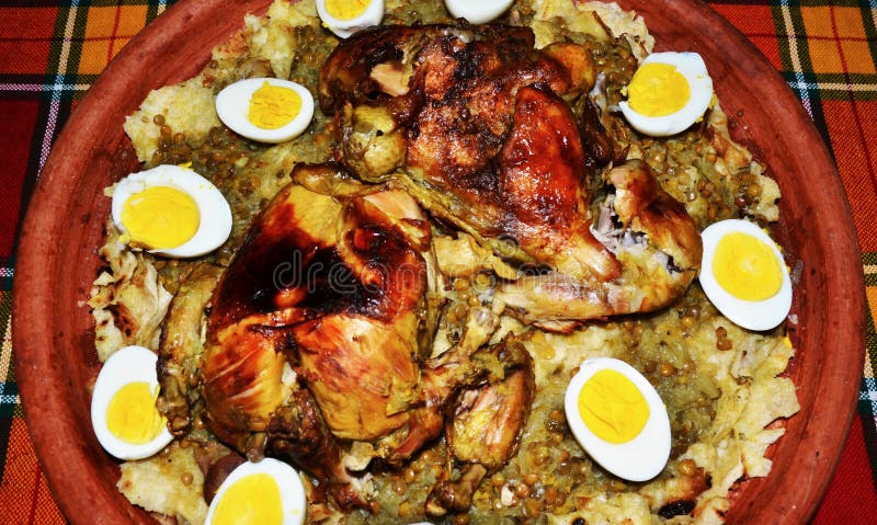 Il Piatto Marocchino Con Le Sardine Trita Fotografia Stock - Immagine ...