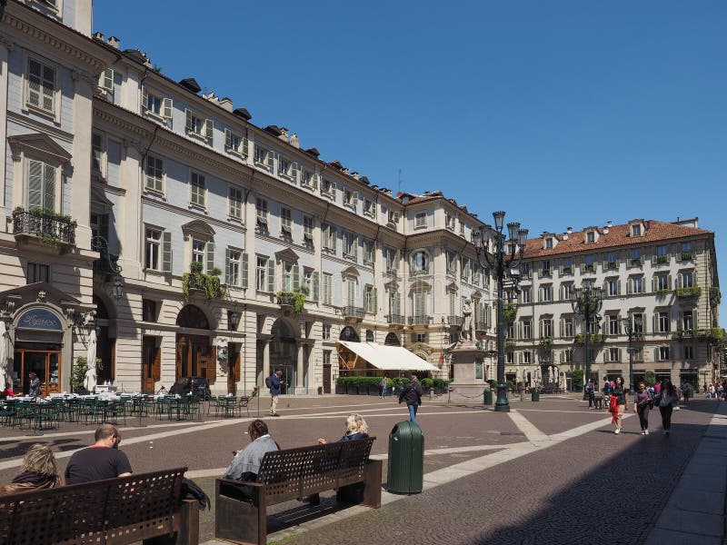 Piazza Carignano Turin stock photo. Image of square, piazza - 9891376
