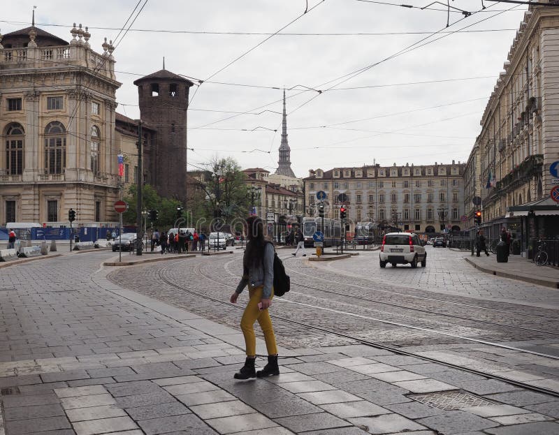 Piazza Castello Square in Turin Editorial Stock Image - Image of italy ...