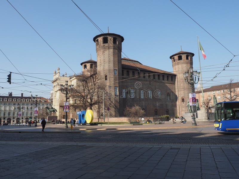 Piazza Castello Square in Turin Editorial Photography - Image of reale ...