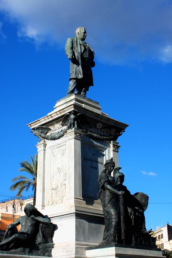 Piazza Cavour with Cavour Monument in Rome, Italy Stock Photo - Image ...
