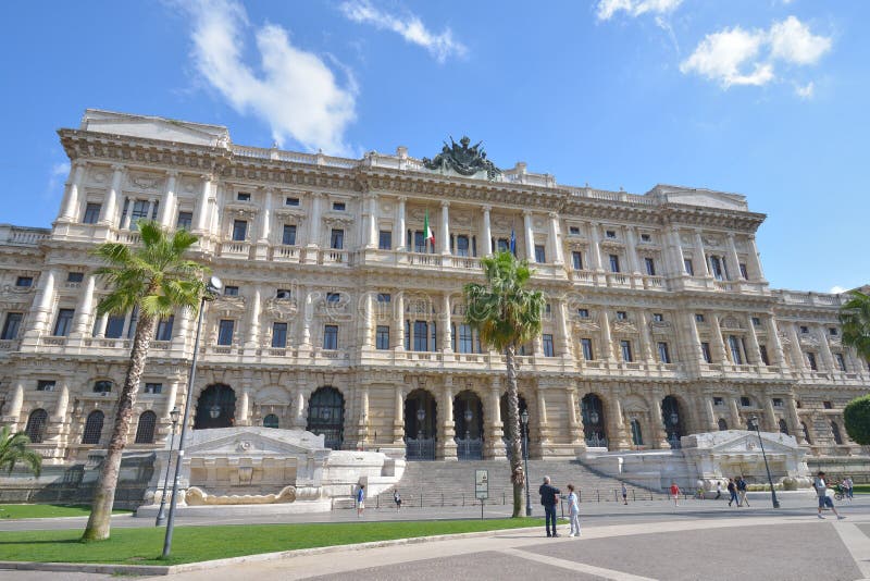 Piazza Cavour, Law Courts Building, Rome, Italy Editorial Photography ...