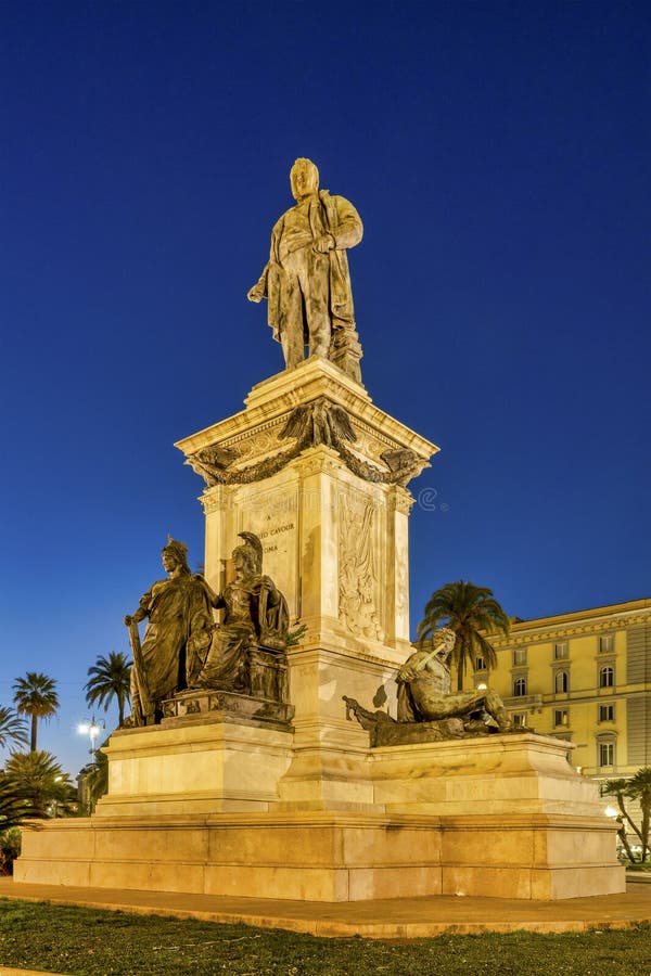 Piazza Cavour stock image. Image of empty, statue, center - 270643999