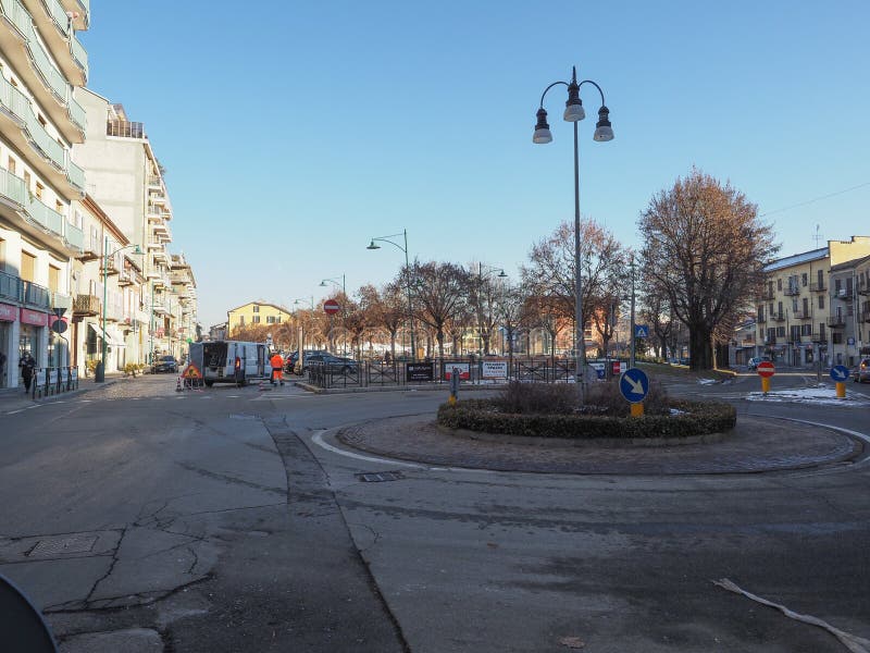 Piazza D`Armi Square in Chivasso Editorial Stock Photo - Image of ...