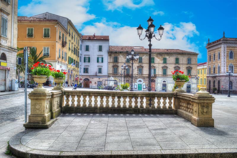 Piazza d Italia square stock image. Image of cityscape - 54082989