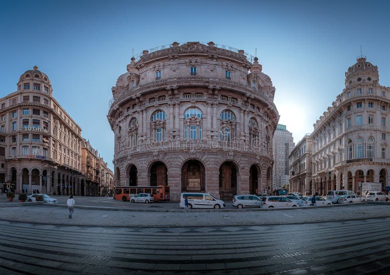 Piazza De Ferrari editorial photo. Image of city, genova - 84585451