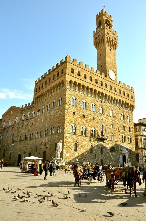 Piazza Della Signoria in Florence, Italy Editorial Image - Image of ...