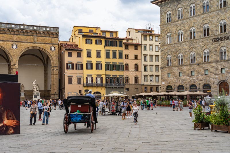 Piazza Della Signoria in Florence, Italy Editorial Photo - Image of ...