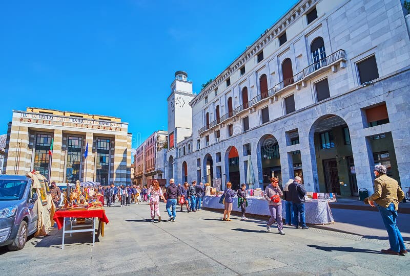 Piazza Della Vittoria Square in Brescia, Italy Editorial Stock Image ... Piazza Della Vittoria Square in Brescia, Italy Editorial Stock Image ...
