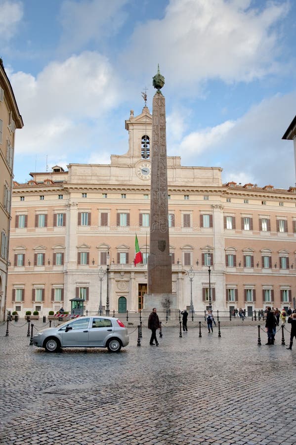 Piazza Di Montecitorio, Rome, Italy Editorial Stock Image - Image of ...