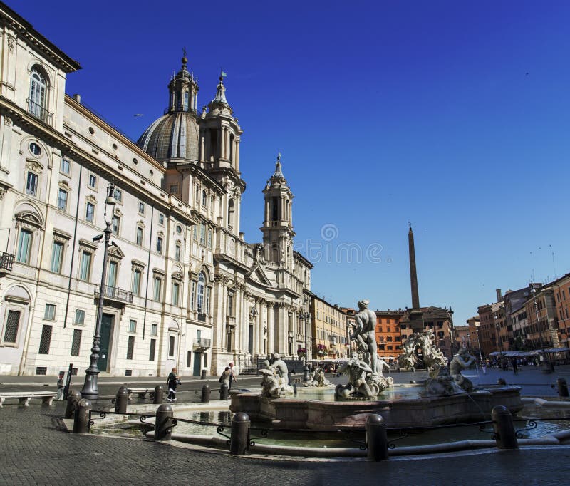 Piazza Navona editorial photography. Image of rome, history - 41802772