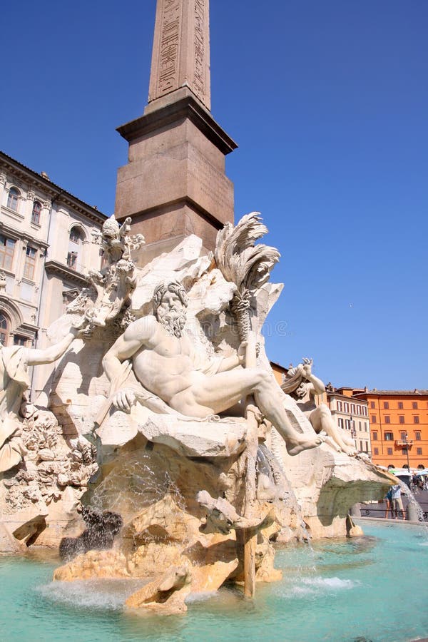 Piazza Navona, Rome, Italy stock photo. Image of navona - 17650214