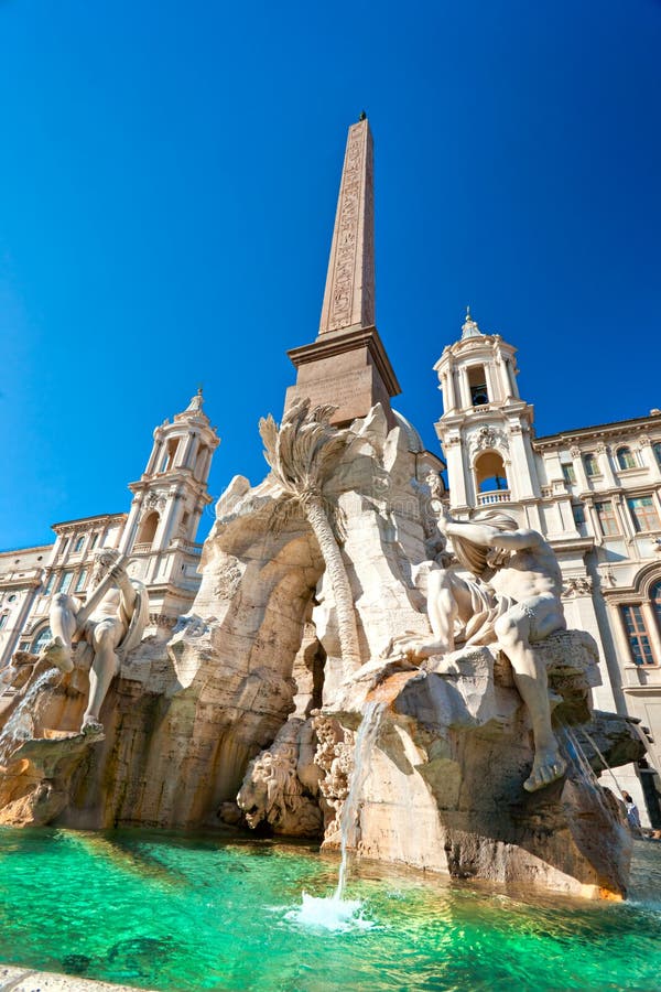 Piazza Navona, Rome, Italy. Stock Photo - Image of history, culture ...