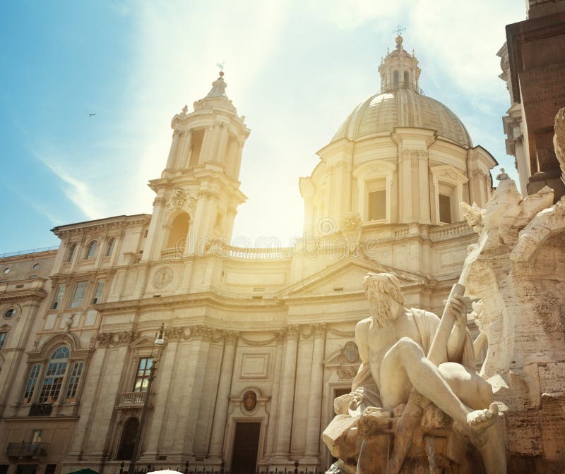 Piazza Navona, Rome. Italy stock photo. Image of italy - 43979328