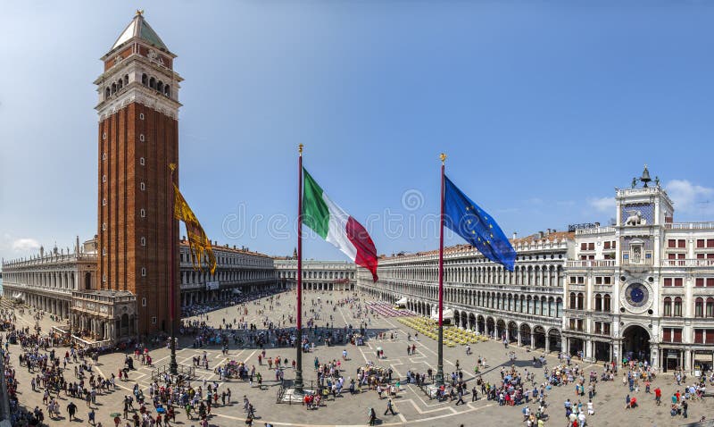 Piazza San Marco Venice stock photo. Image of basilica - 73219898