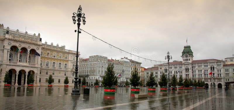 Piazza Unita, Trieste, Italia Stock Photo - Image of history, italia ...
