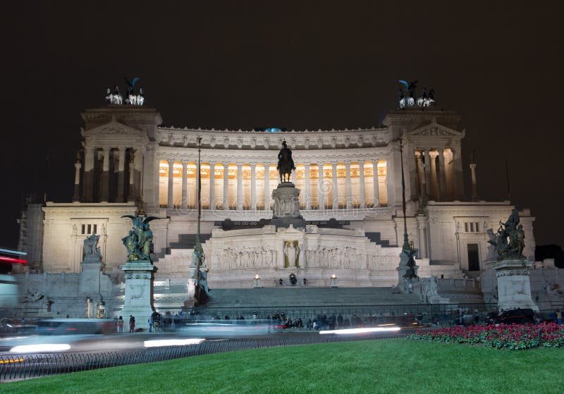 Piazza Venezia in Rome stock photo. Image of landmark - 36339902