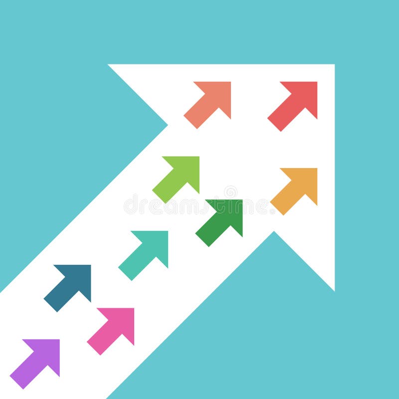 Frecce Direzionali Su Un Vettore Bianco Dell'isolato Del Fondo ...