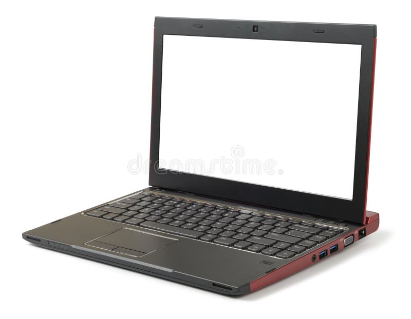 Piccolo Computer Portatile Moderno Fotografia Stock - Immagine di ...