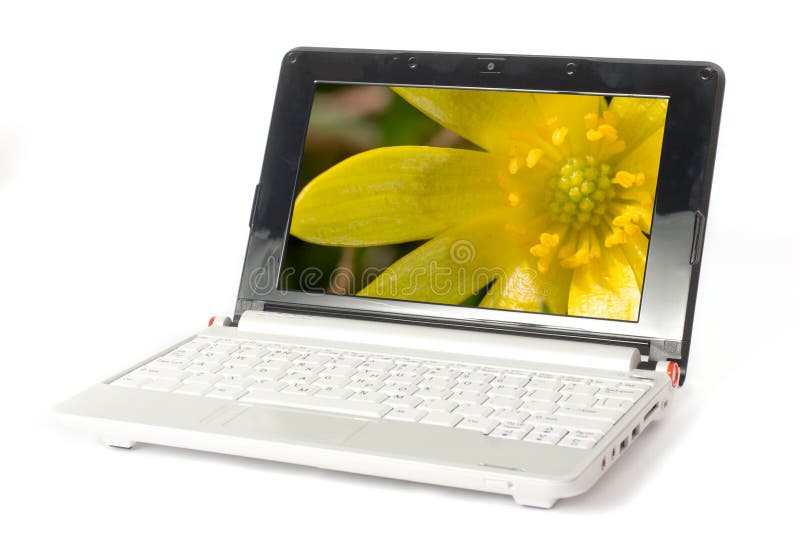 Piccolo Computer Portatile Moderno Fotografia Stock - Immagine di media ...