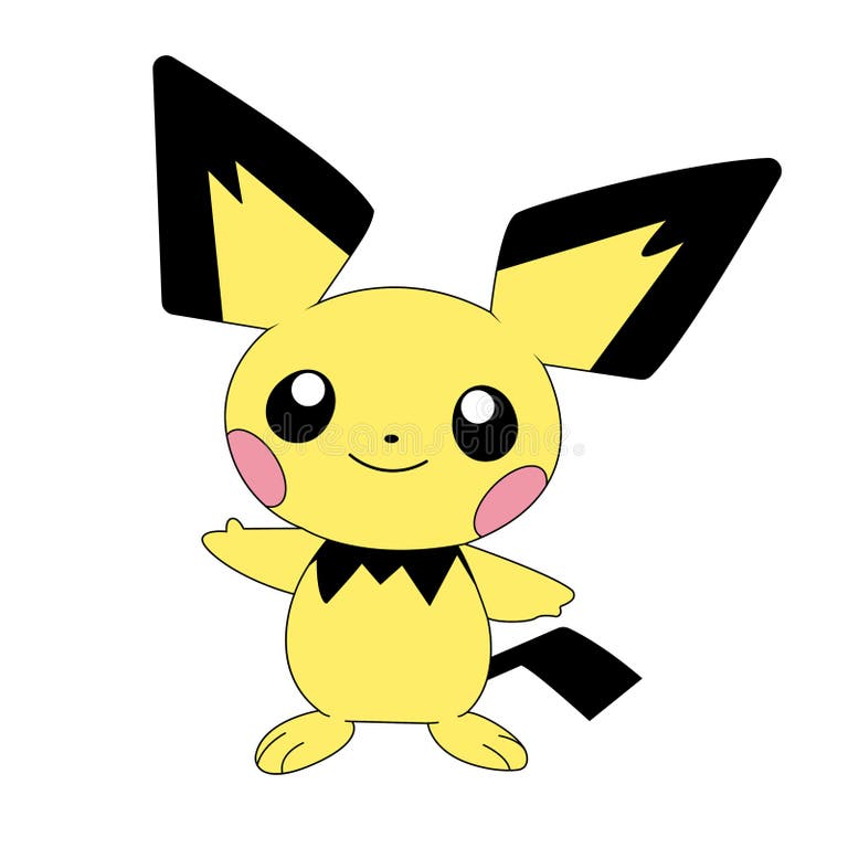 Pichu Pokemon Character editorial photography. Illustration of sweet ...
