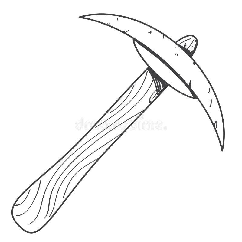 Pick Axe Drawing Stock Illustrations – 570 Pick Axe Drawing Stock ...