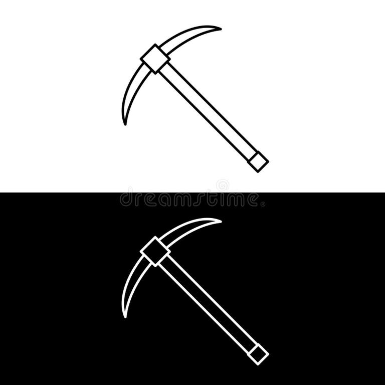 Pick Axe Outline Stock Illustrations – 3,257 Pick Axe Outline Stock ...