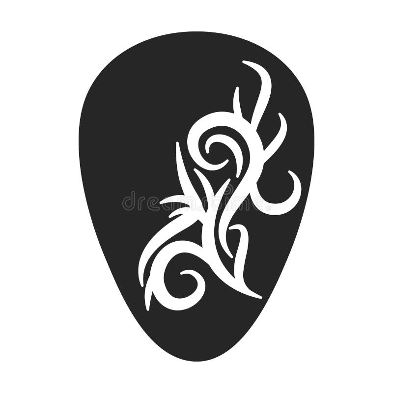 Plectrum Black Stock Illustrations – 654 Plectrum Black Stock ...