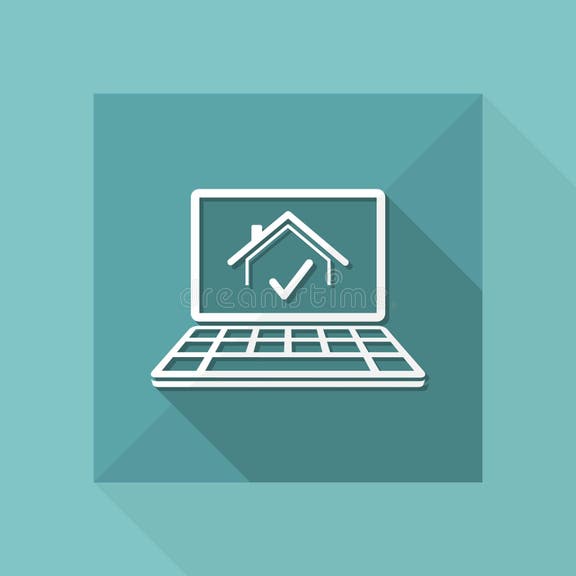 Pick House - Vector Icon for Computer Website or Application Stock ...