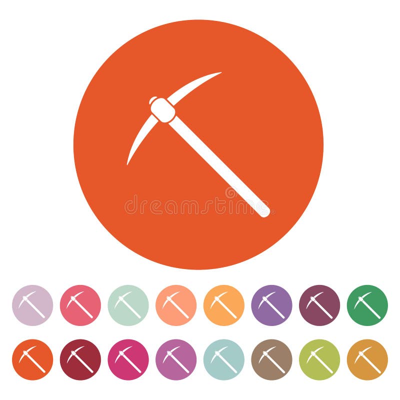 The Pick Icon. Pickax Symbol Stock Vector - Illustration of sign ...