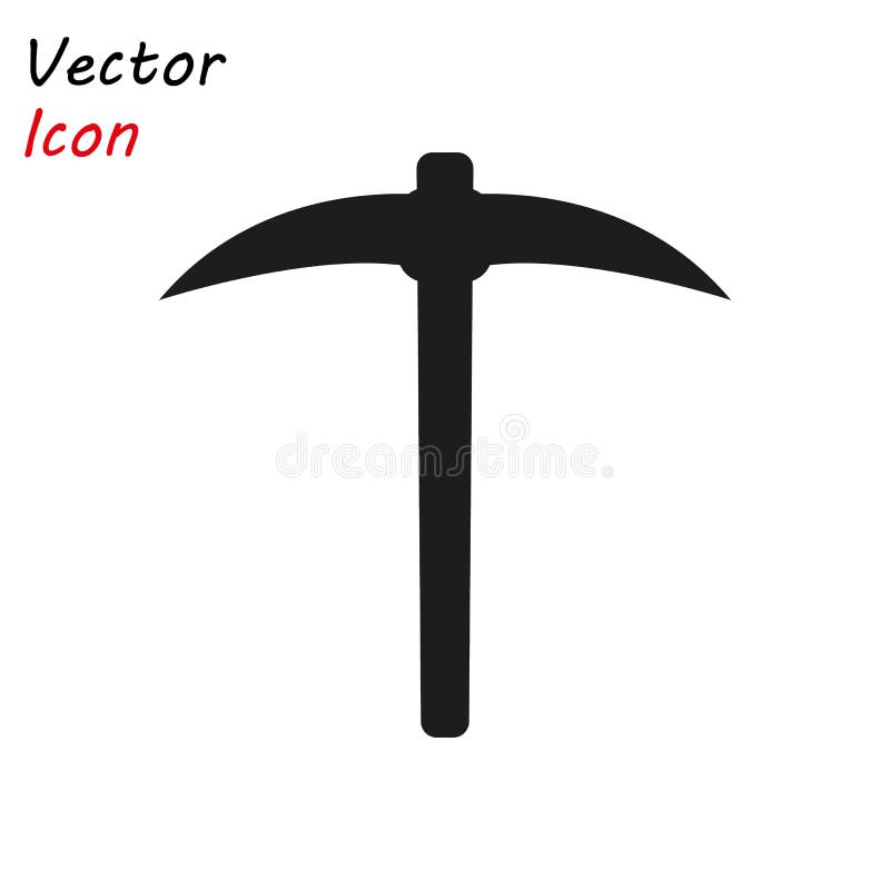 The Pick Icon. Pickax Symbol Stock Illustration - Illustration of pick ...