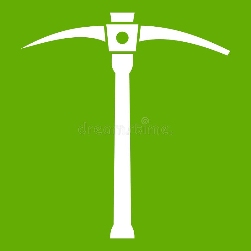 Pick icon digital green stock vector. Illustration of handle - 127040807