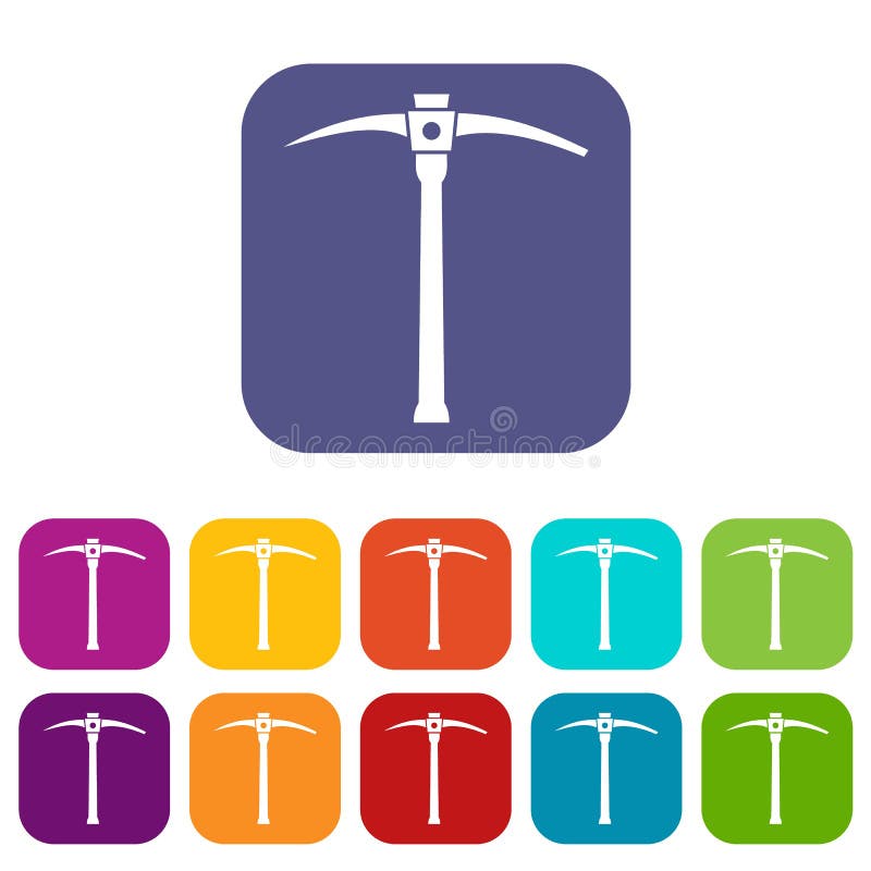 Pick icons set stock vector. Illustration of gardener - 96540303