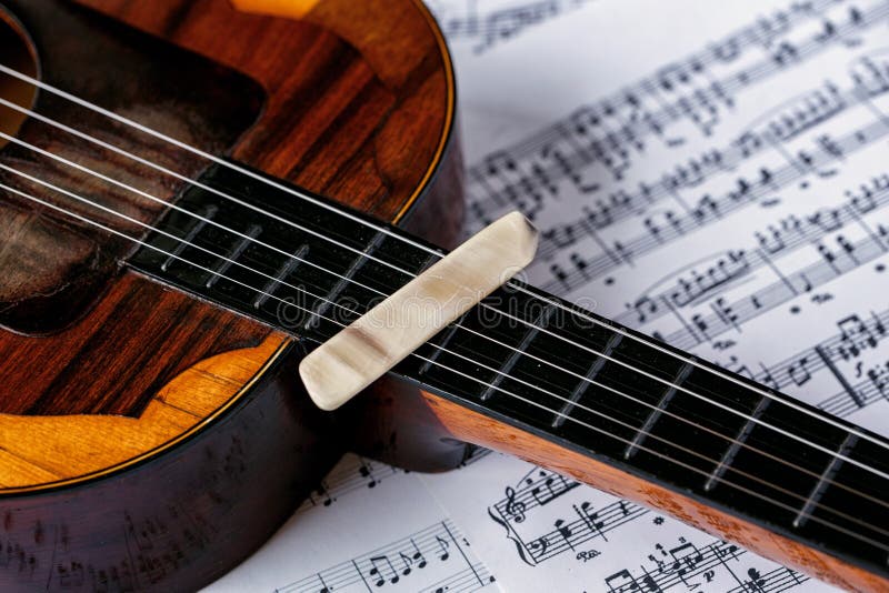 Pick on Old Musical Instrument with Strings Stock Photo - Image of drum ...