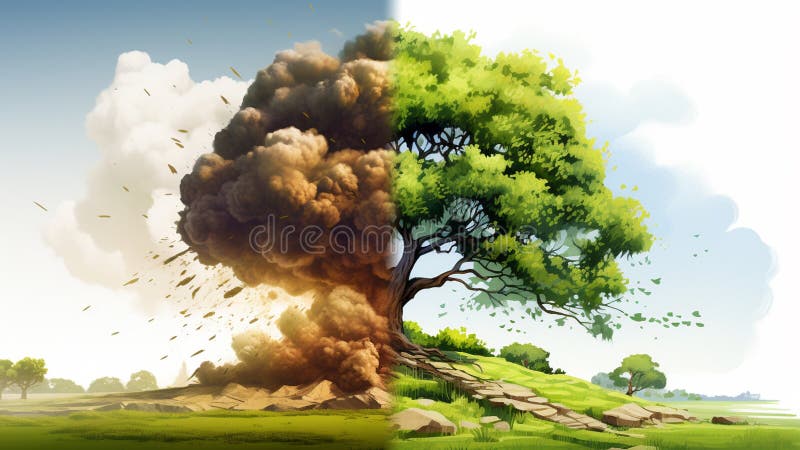 Pick Peace Over Conflict. Illustration Showing the Damage and ... Pick Peace Over Conflict. Illustration Showing the Damage and ...