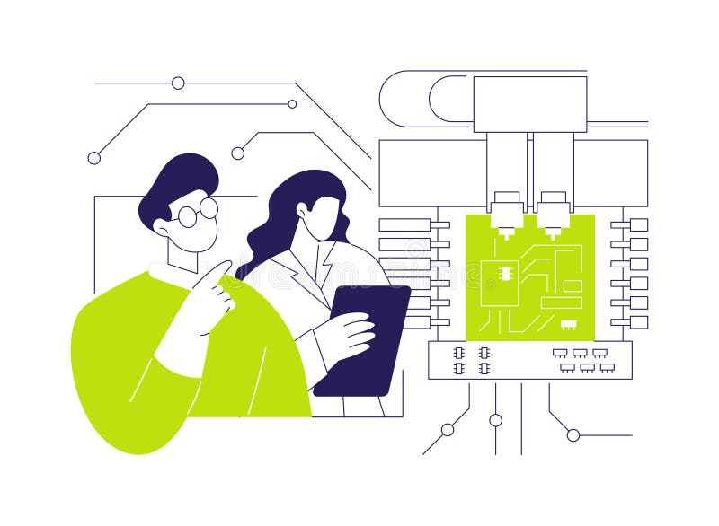 Pick and Place Machine Abstract Concept Vector Illustration. Stock ...