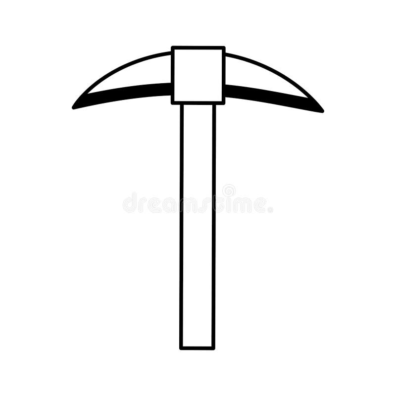 Pick tool isolated icon stock vector. Illustration of handle - 89098960
