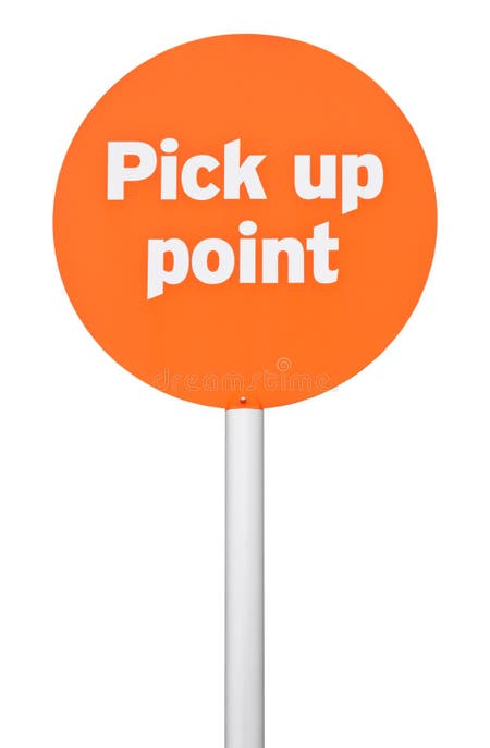 Pick up point sign stock photo. Image of information - 27535232