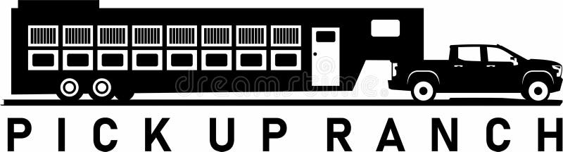 Pick Up Ranch Design Vector Stock Vector - Illustration of village ...