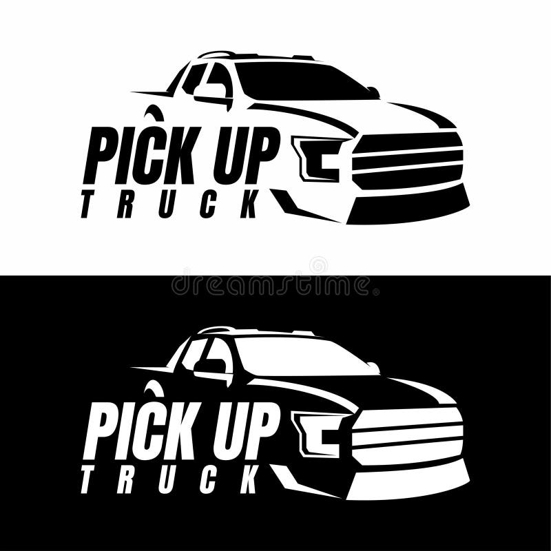 Pick Up Truck Logo Design Vector Stock Vector - Illustration of pick ...