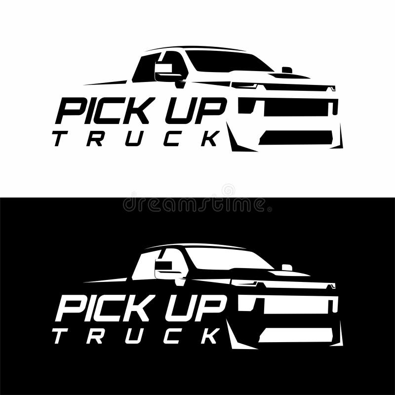 Pick Up Truck Logo Design Vector Stock Vector - Illustration of ...