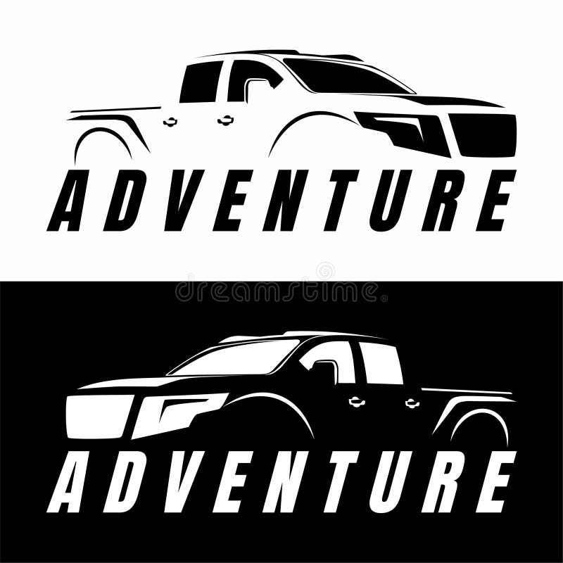 Pick Up Truck Logo Design Vector Stock Vector - Illustration of element ...