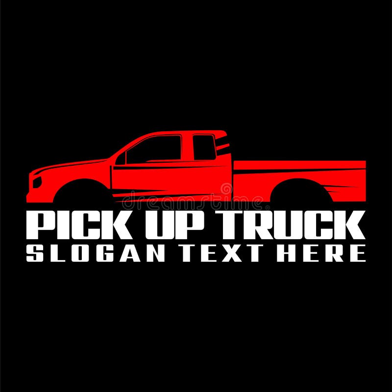 Pick Up Truck Logo Design Vector Stock Vector - Illustration of drive ...