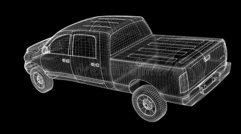 Pick up truck stock image. Image of fuel, chrome, concepts - 44354155