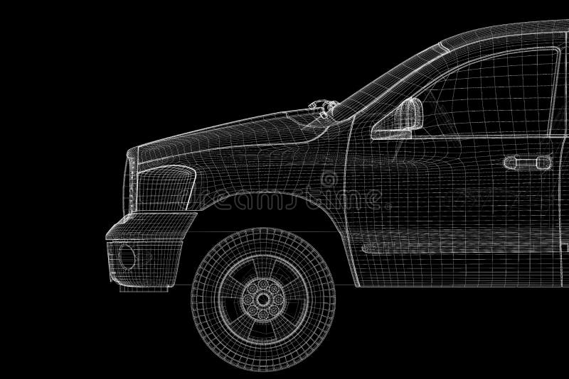 Pick up truck stock illustration. Illustration of contemporary - 44355890