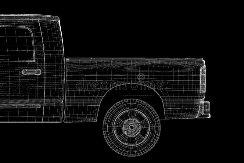 Pick up truck stock illustration. Illustration of transportation - 44356243