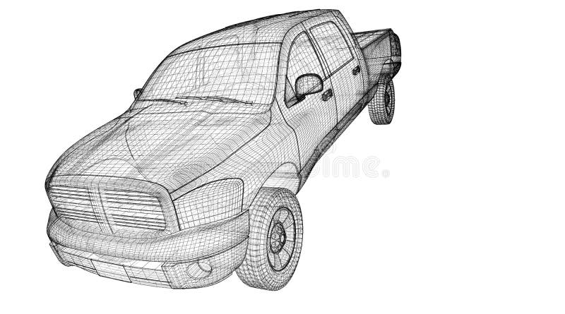 Pick up truck stock illustration. Illustration of fuel - 44458798