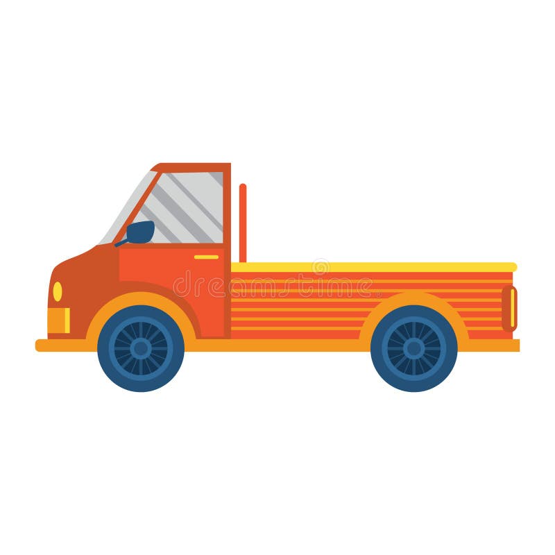 Pick-up Truck. Vector Illustration Decorative Design Stock Vector ...