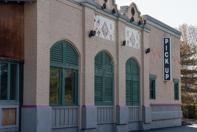 Pick Up Window in a Restaurant Stock Image - Image of fastfood ...