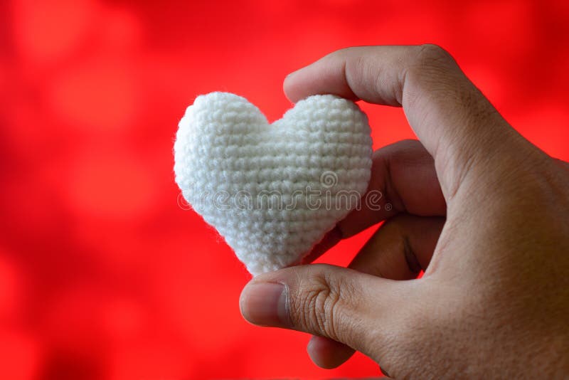 Pick White Heart with Red Background Stock Photo - Image of hope ...